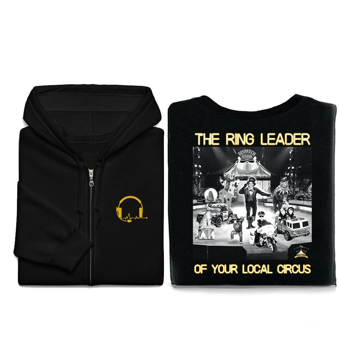 EMBROIDERED Dispatch "the Ring Leader", Dispatcher Zipper Hoodie ...
