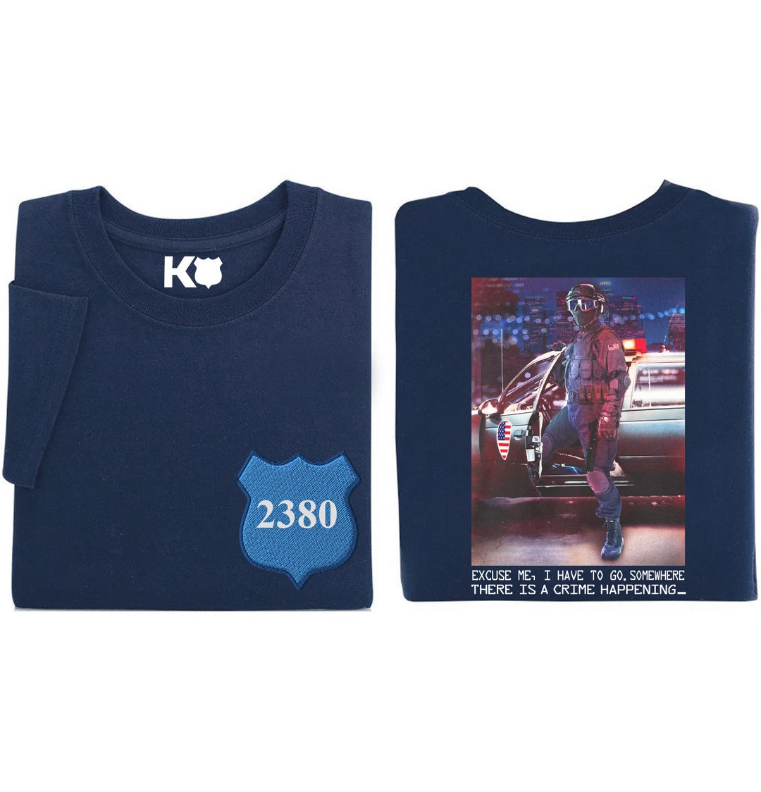 EMBROIDERED Police Cop Police Thin Blue Line Sweatshirt, Law ...