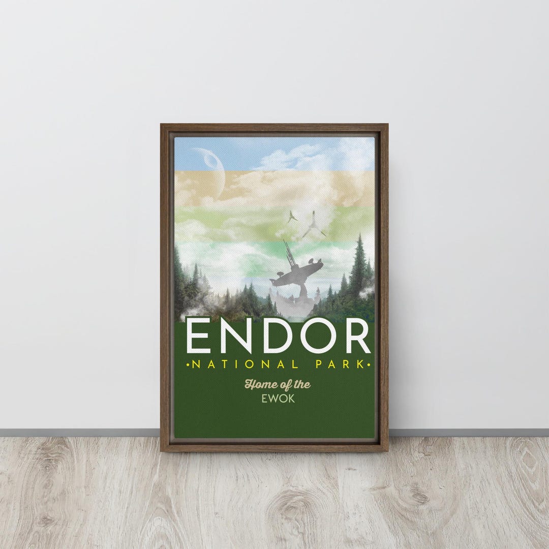 Stars and Wars Endor National Park Canvas, the Wars Galaxy Canvas, the ...