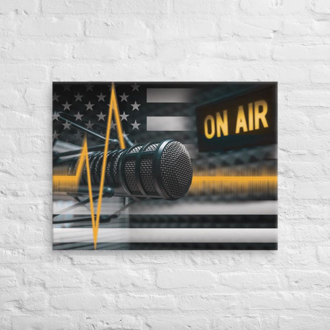 On-air Personality Dispatcher Canvas Wall Art, Wall Decor for Office ...