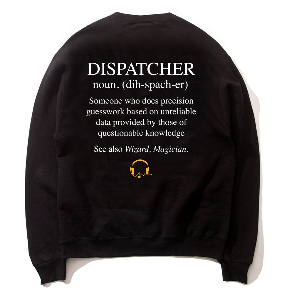 K8 Dispatcher Definition Hoodie, Dispatch Hoodie, Gold Line Shirt, Gold ...