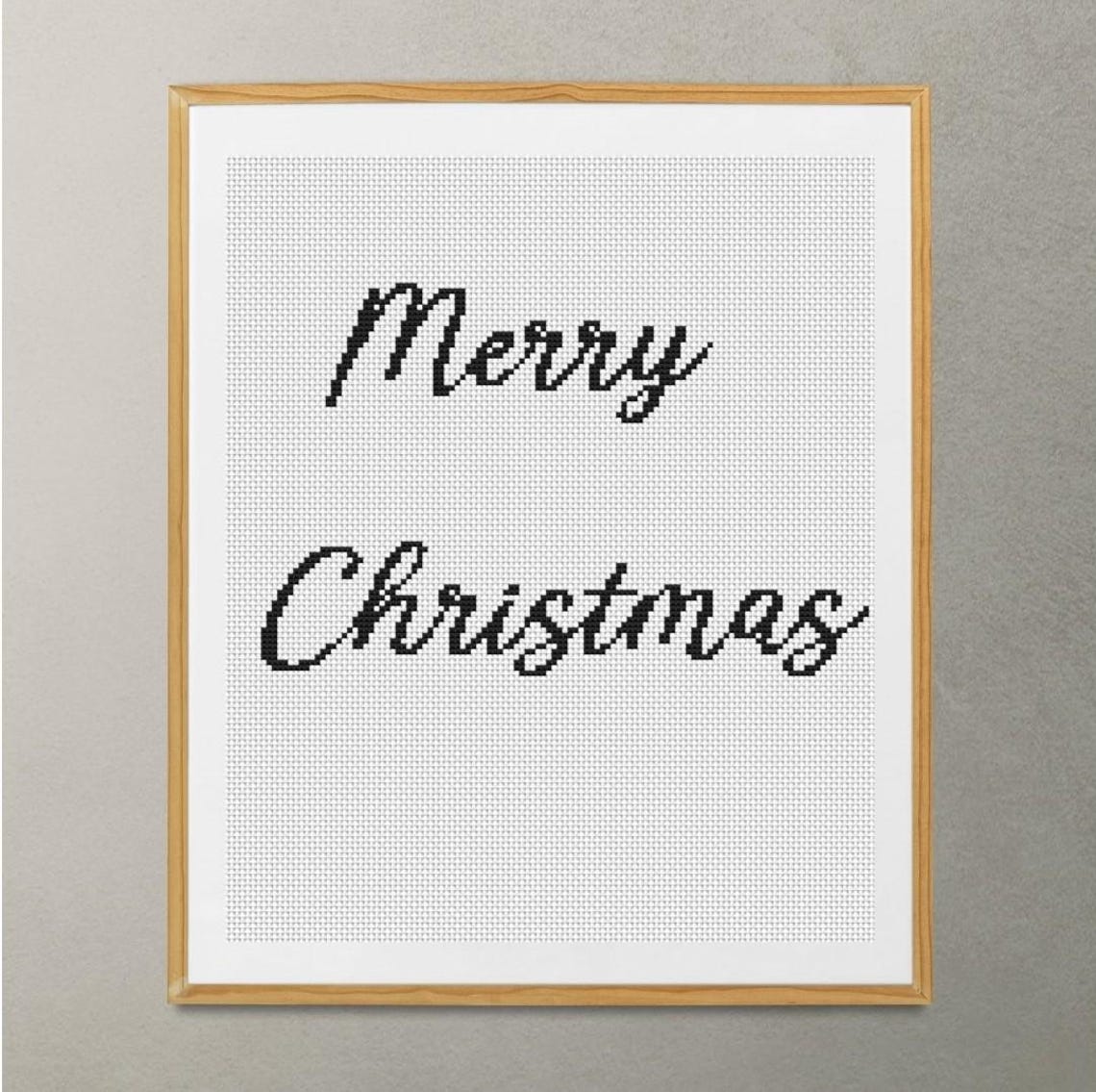 Custom Text Cross Stitch Pattern: Calligraphy Font (PDF Pattern) - Etsy