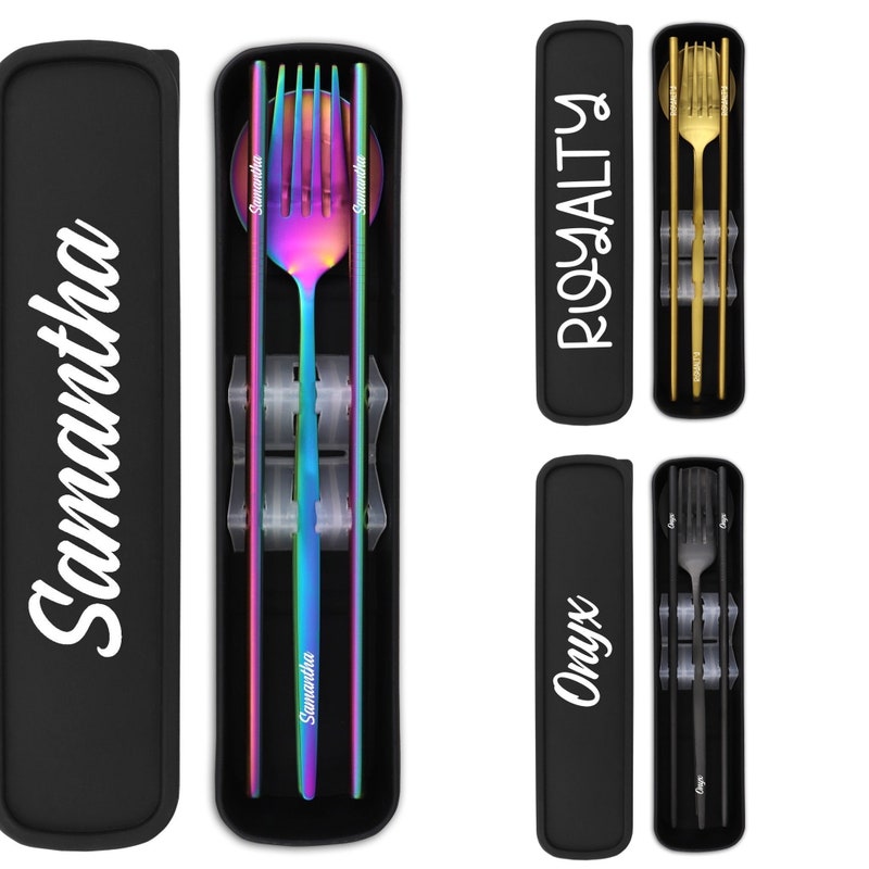 Spoon and Fork With Case - Etsy