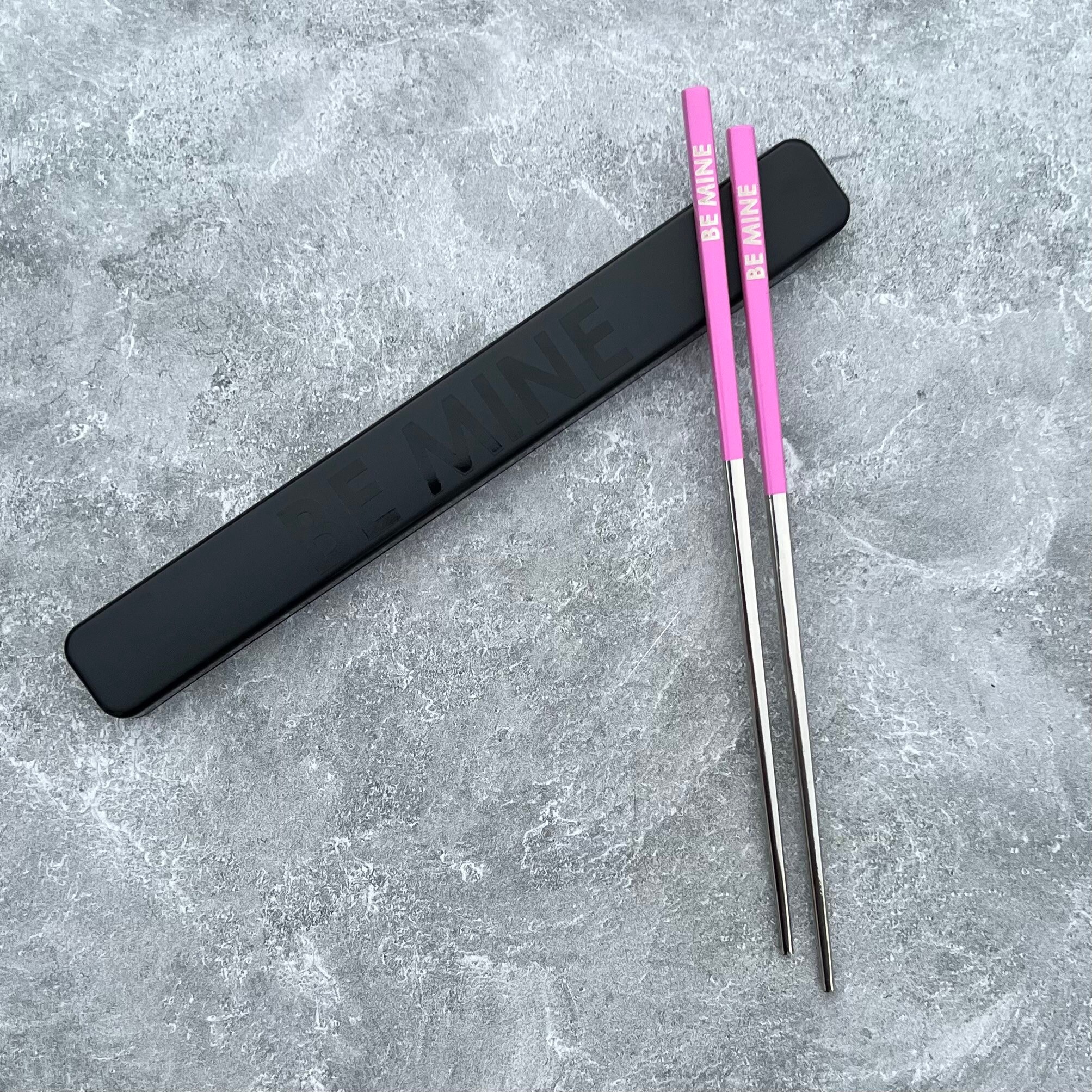 Engraved Stainless Steel Chopsticks Set With Personalized or Blank ...
