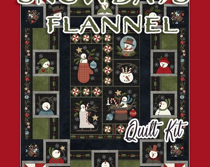Snowdays Flannel Quilt Kit by Bonnie Sullivan for Maywood - Etsy