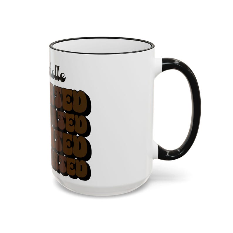 Custom African American Melanin Mug | Accent Rim & Handle Mug for ...