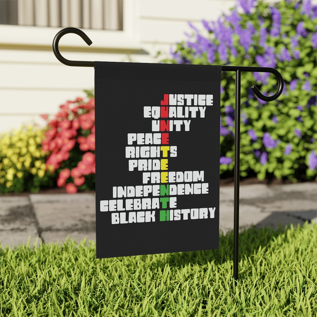 African American Juneteenth House Banner Garden Flag Gift-for Him Her ...