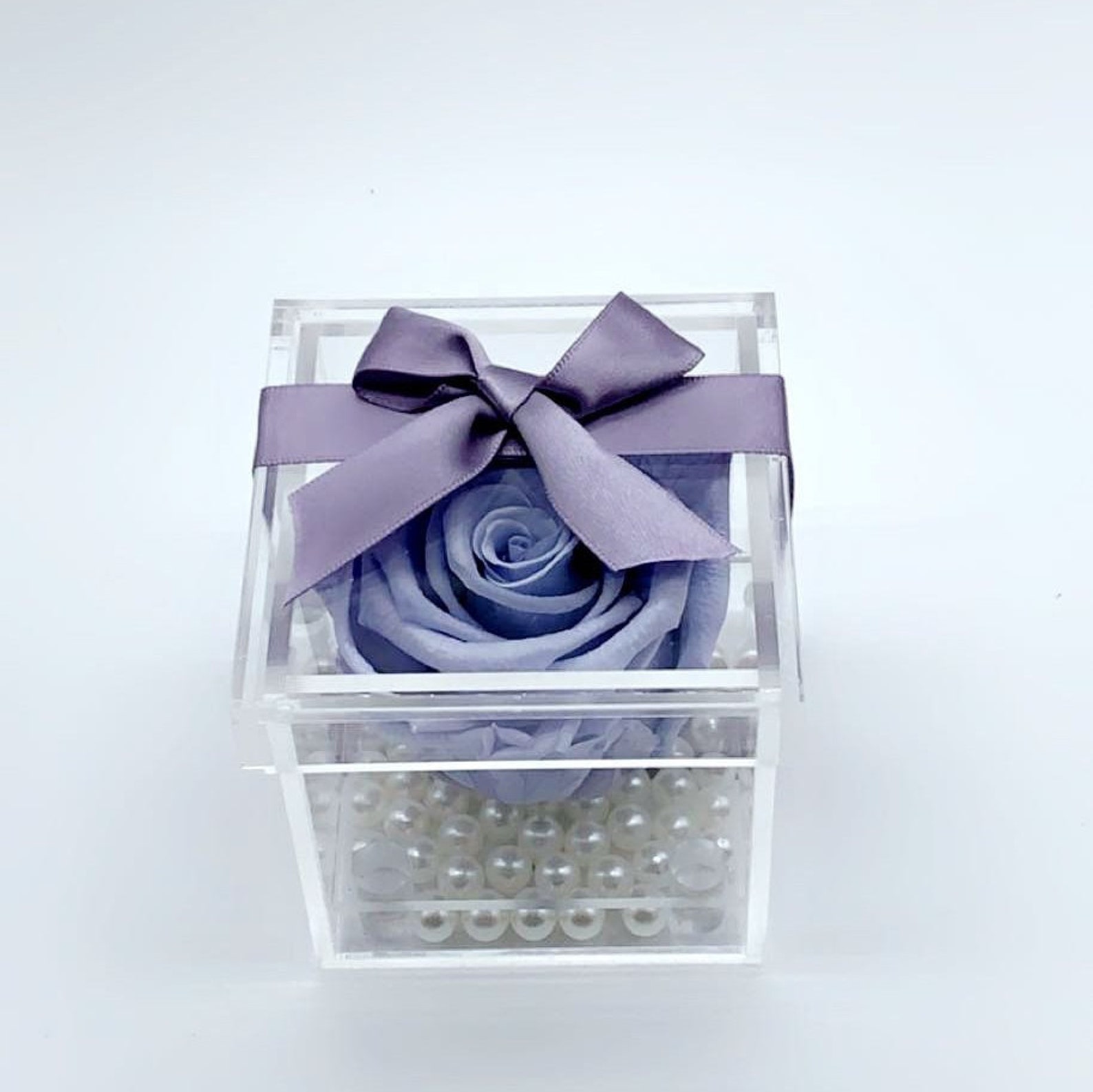 Preserved Real Roses in Luxe Acrylic Box Eternal Rose Home - Etsy