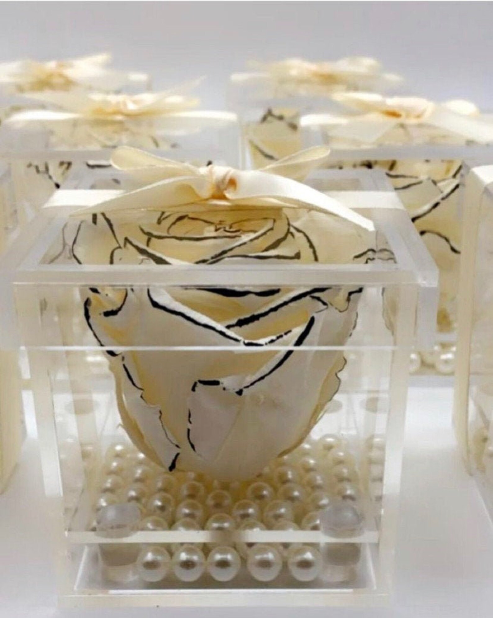 Preserved Real Roses in Luxe Acrylic Box Eternal Rose Home - Etsy