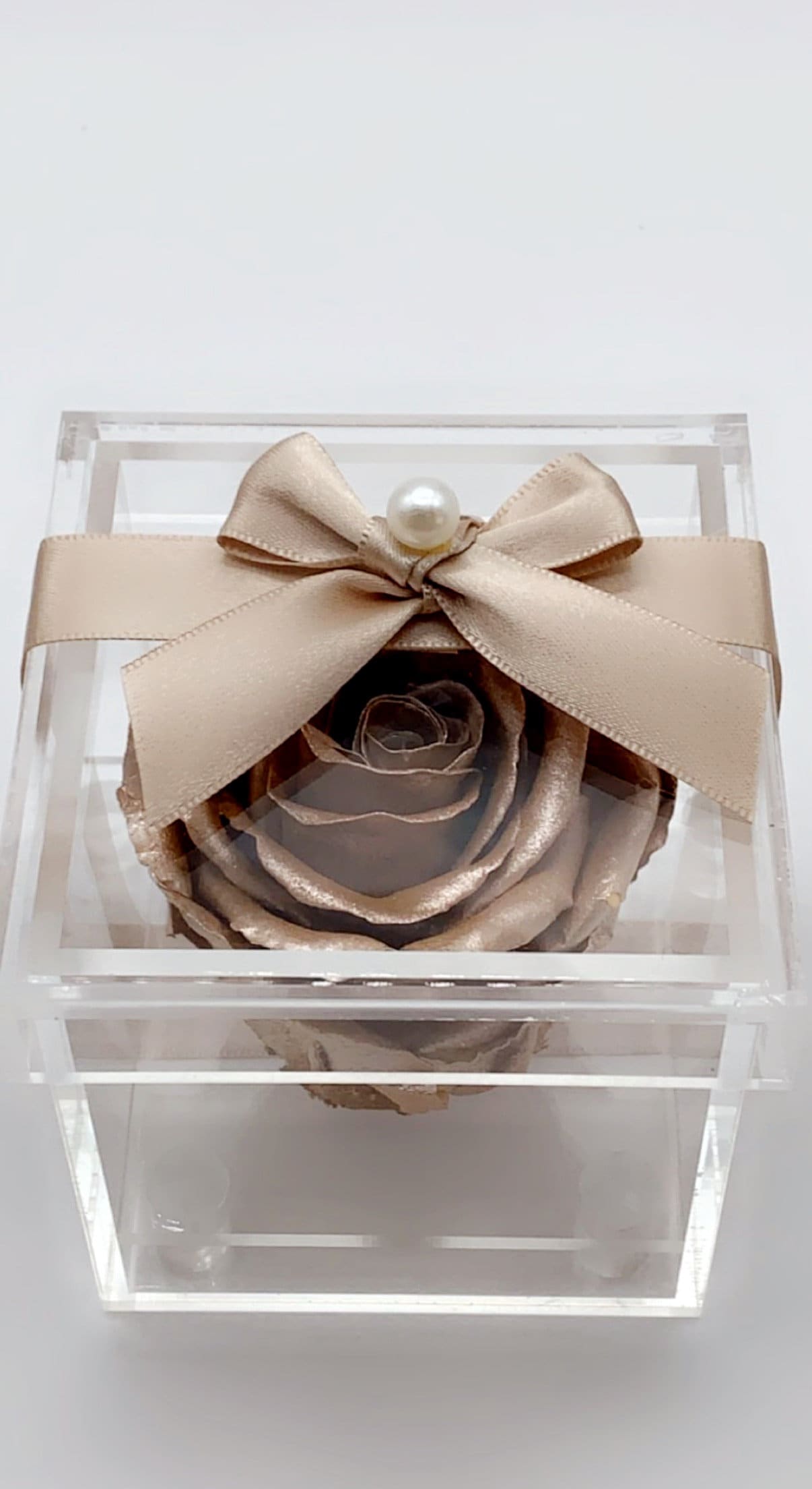 Preserved Real Roses in Luxe Acrylic Box Eternal Rose Home - Etsy