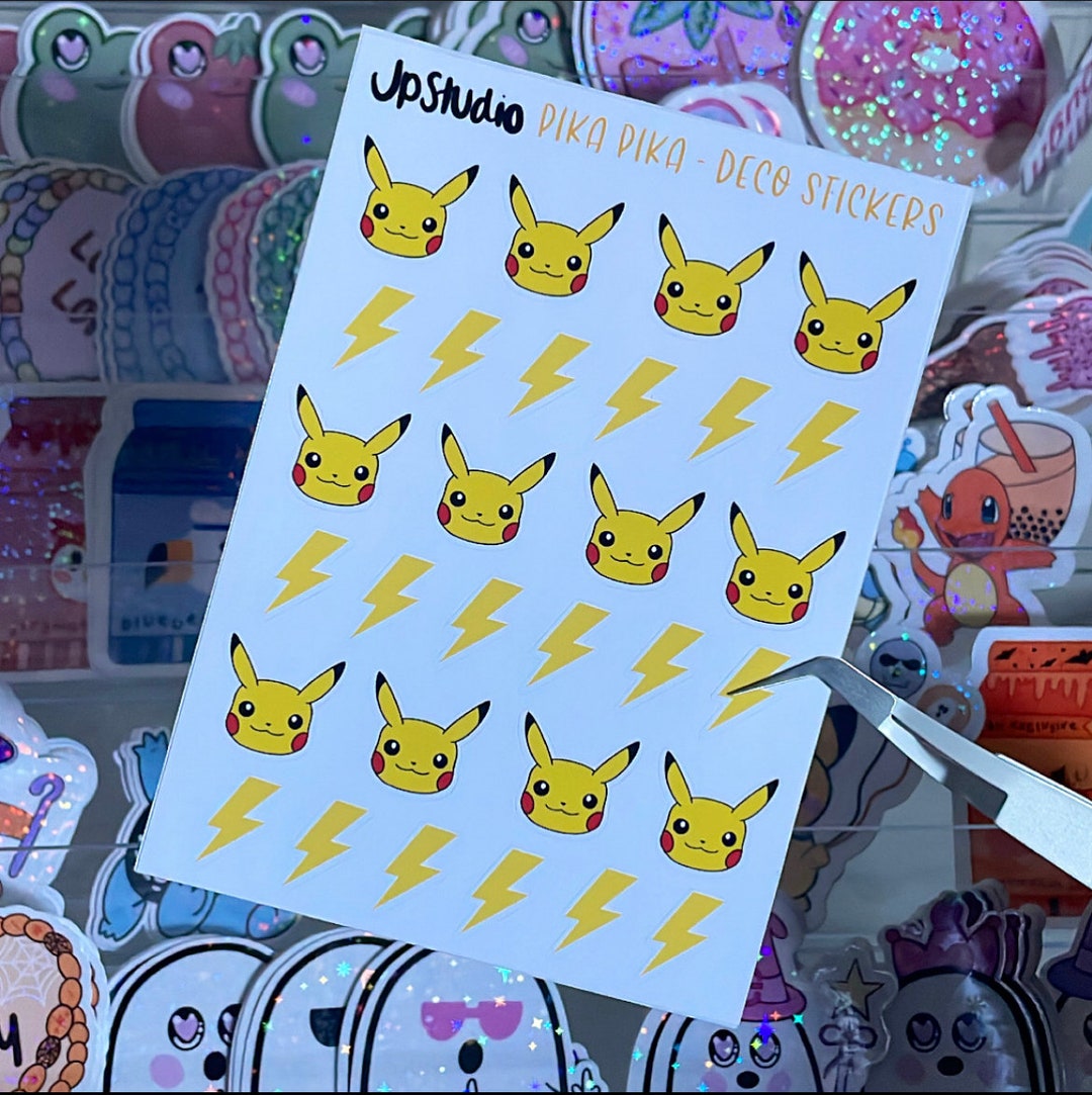 Pikachu Sticker Sheet / Pikachu Sticker / Pokemon Sticker - Etsy
