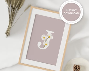 Initial Letter z Sunflower Wall Art, Vector Art, GET ALL 8 SIZES of ...