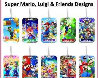 Super Mario Luggage Tags - Etsy