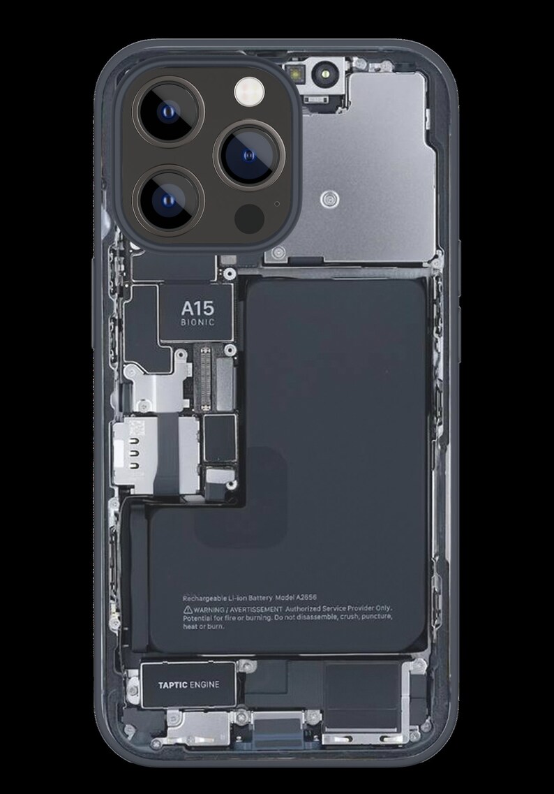 Unique Case for Iphone, 13 and Above, PCB Realistic, Circuitry, Circuit ...
