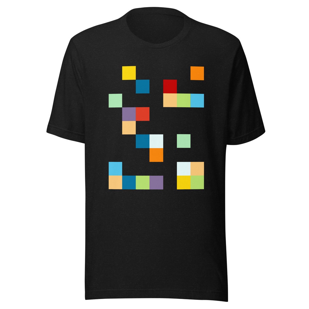 Tetris Inspired Unisex T-shirt, Cotton Tee, Unusual, Amusing, Original ...