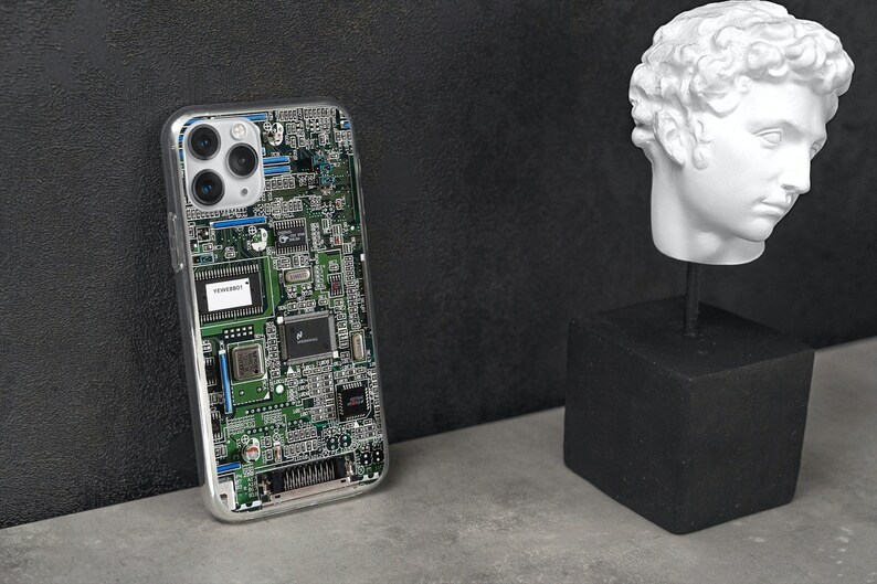 Unique Case for iPhone 12 and Above, Realistic, Circuitry, Circuit ...