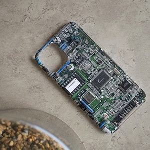 Unique Case for iPhone 12 and Above, Realistic, Circuitry, Circuit ...