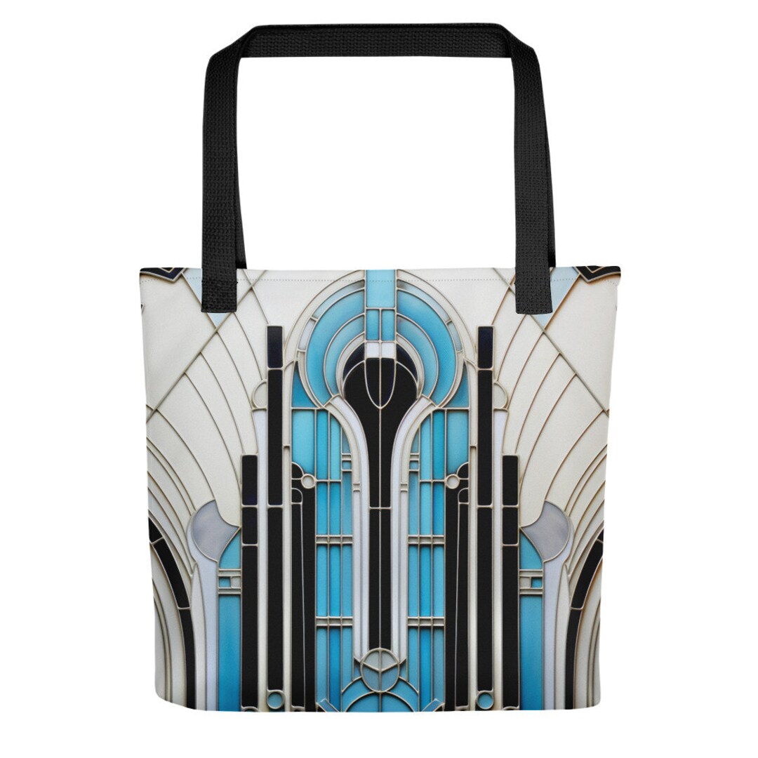 Tote Bag Artistic Retro Art Deco Design, Art Lover, Spacious, Durable ...