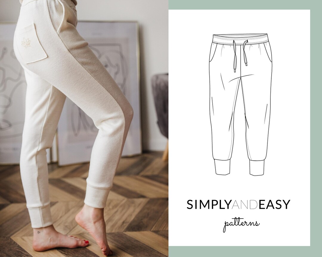 Magdalena Sweatpants PDF Sewing Pattern | EU 34-44 | US 2-12 | Easy to ...