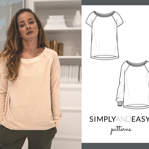 Crewneck Sewing Pattern - Etsy