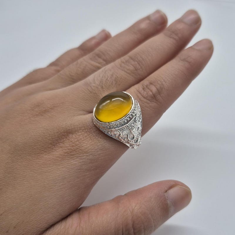 Islamic Aqeeq Ring - Etsy