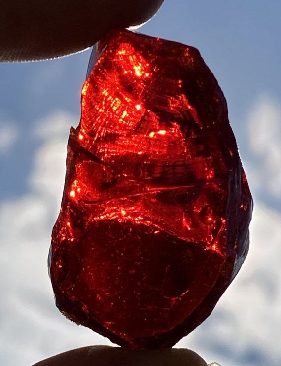 Prints Andara Crystal Dragon Red 22.90g Monatomic Elestial with Matrix ...