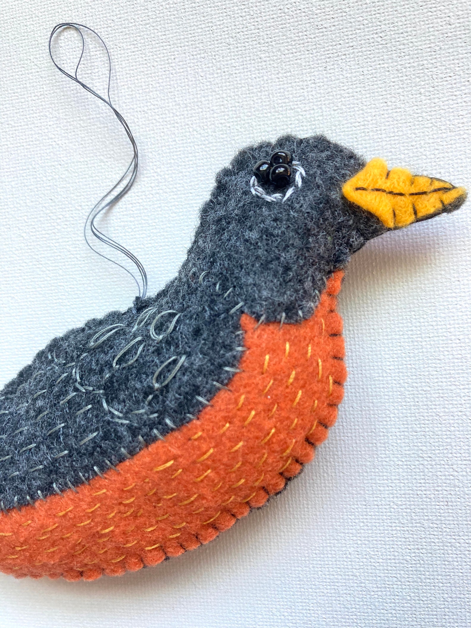 American Robin Felt Ornament - Etsy