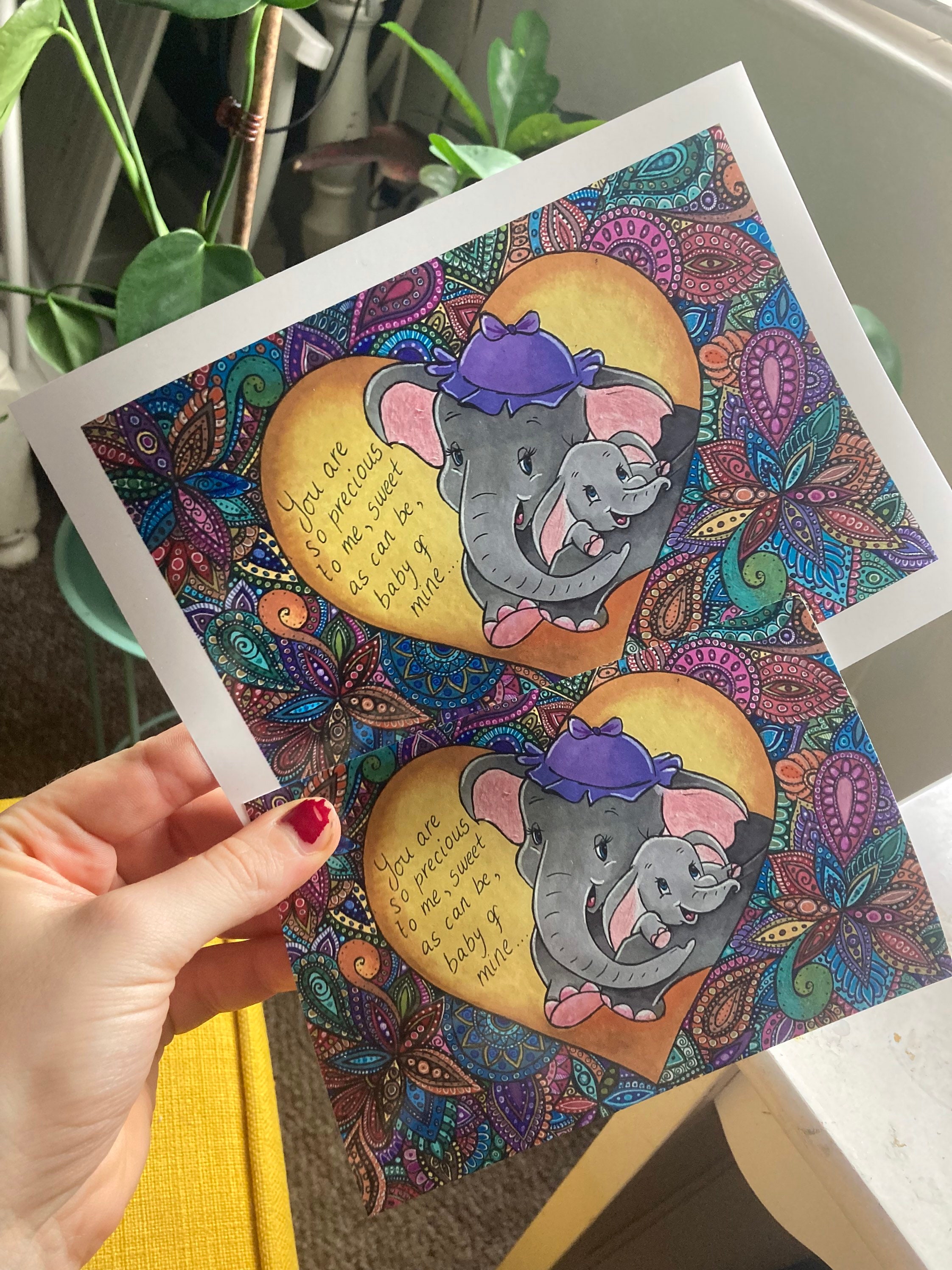 Disney Dumbo Mandala Print - Etsy Singapore