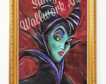 Maleficent / Art Print / Villains / Villain / Disney / Fan Art - Etsy