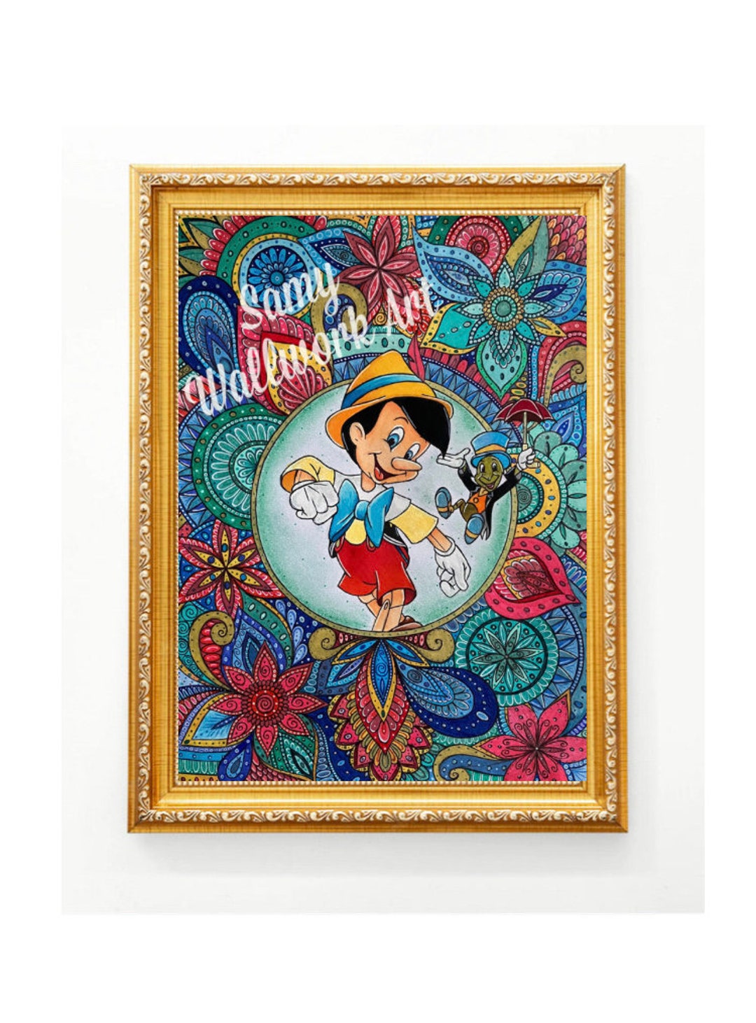 Disney Pinocchio Mandala Print - Etsy