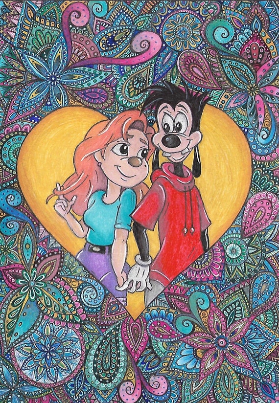 Disney A Goofy Movie Mandala Print | Etsy