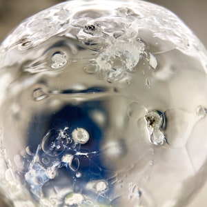 Ball With Transparent Glass Sand Decorative Ball to Hang for Christmas ...