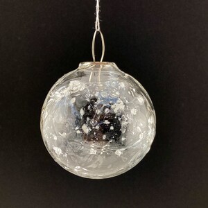 Ball With Transparent Glass Sand Decorative Ball to Hang for Christmas ...