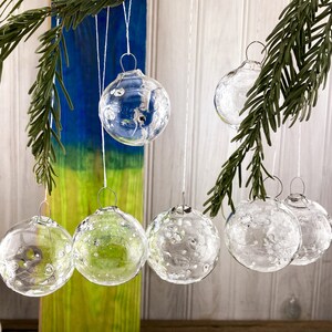 Ball With Transparent Glass Sand Decorative Ball to Hang for Christmas ...
