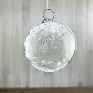 Ball With Transparent Glass Sand Decorative Ball to Hang for Christmas ...