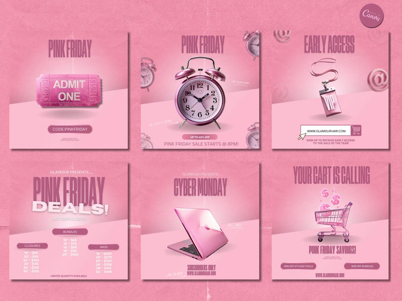 Pink Friday Flyer, Black Friday Template, Black Friday Sale, Hair Sale ...