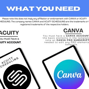 Acuity Scheduling Template, Acuity Booking Template, Acuity Template ...