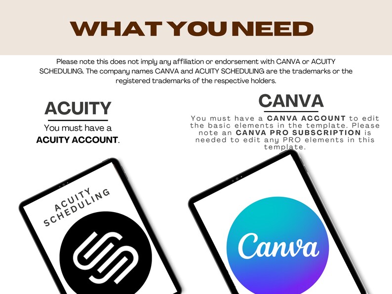 Acuity Scheduling Template Acuity Booking Template Acuity - Etsy