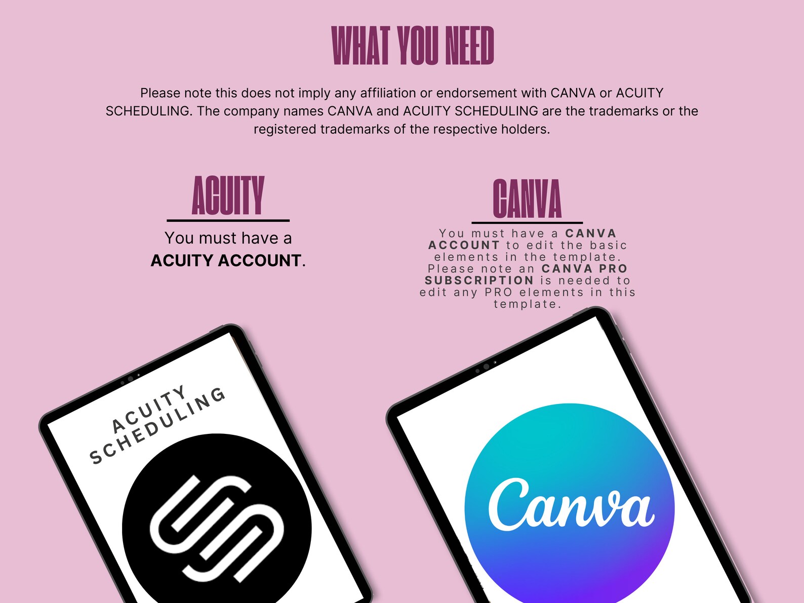 Acuity Scheduling Template, Acuity Booking Template, Acuity Template ...