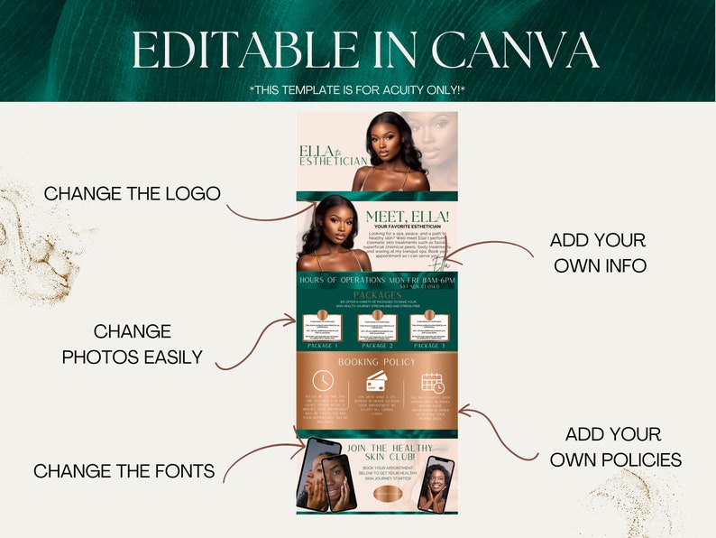 Acuity Scheduling Template, Acuity Booking Template, Hairstylist Acuity ...