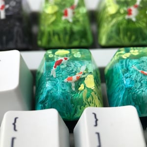 Keycap Koi Fish, Artisan Keycap, Backspace Keycap Profile Cherry and ...