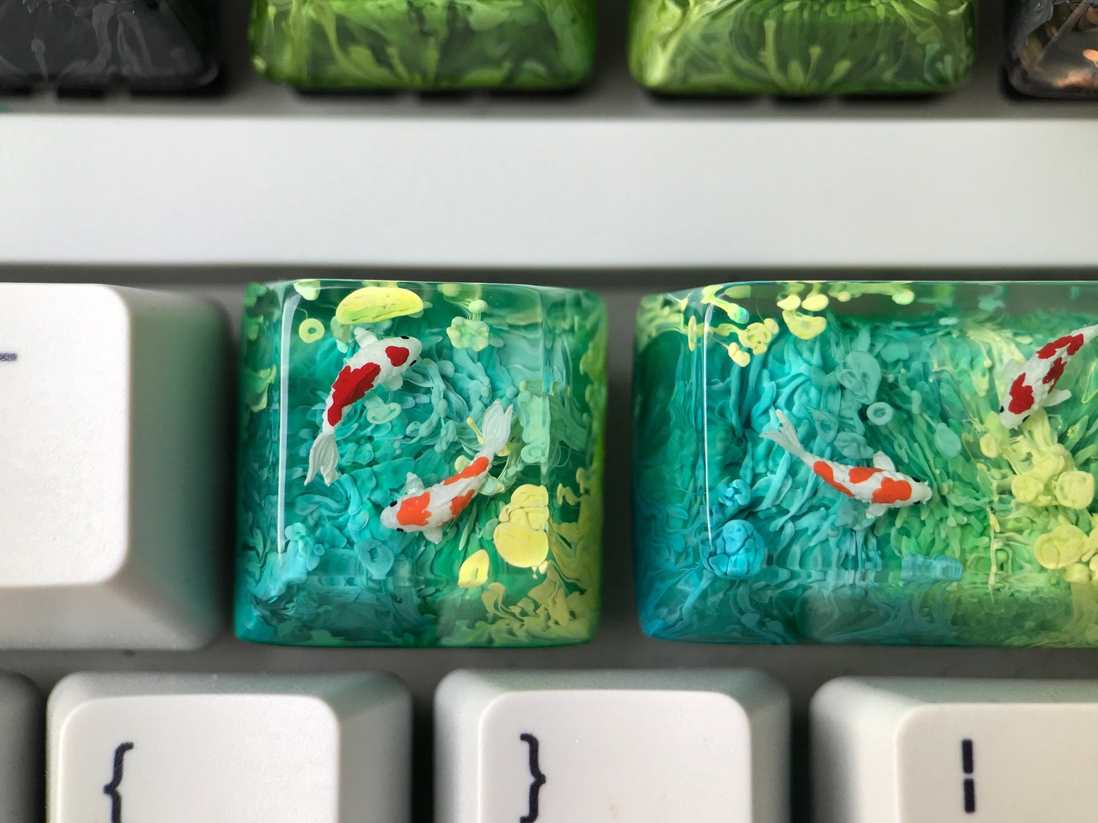 Keycap Koi Fish Artisan Keycap Backspace Keycap Profile - Etsy