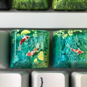 Keycap Koi Fish, Artisan Keycap, Backspace Keycap Profile Cherry and ...