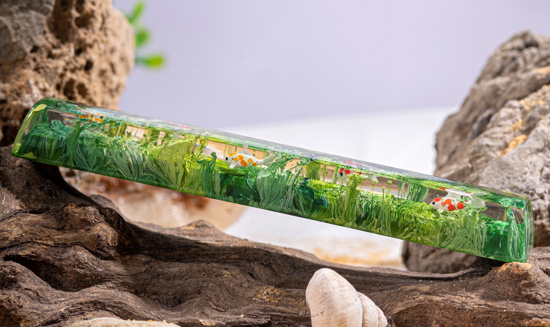 Green Spacebar Keycaps, Custom Keycaps Koi, Artisan Koi Keycaps SA ...