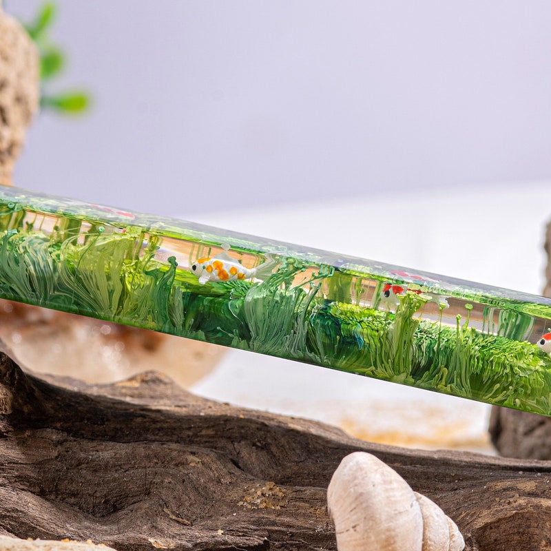 Artisan Keycap Green Koi - Etsy