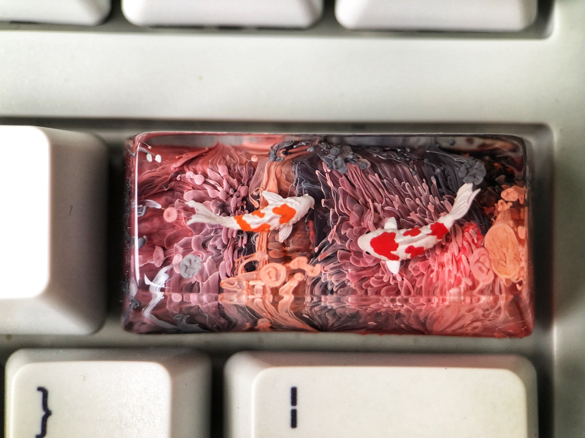 Backspace Keycaps Koi Fish Artisan Keycaps Koi Keycaps - Etsy