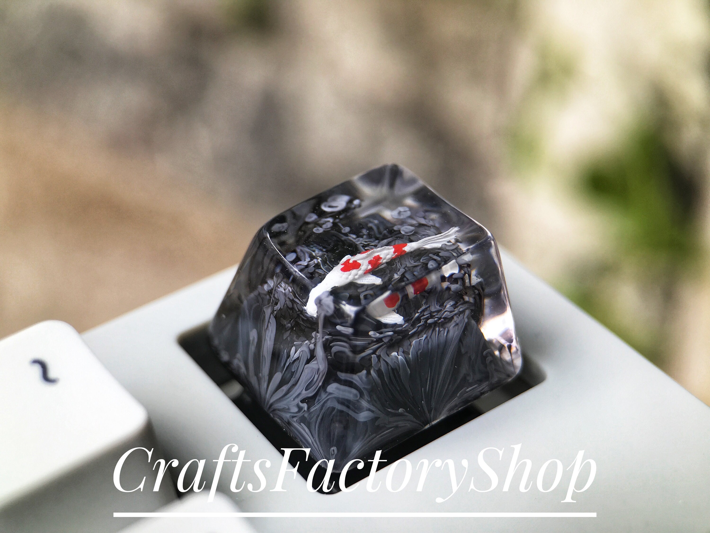 Black Keycaps Koi Fish Artisan Keycap Custom Keycap SA - Etsy
