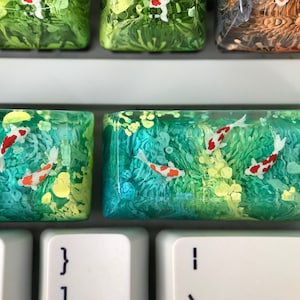 Keycap Koi Fish, Artisan Keycap, Backspace Keycap Profile Cherry and ...