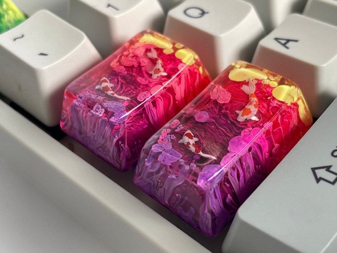 Keycap Koi Fish, Artisan Keycaps Set, Custom Keycaps SA and OEM Profile ...