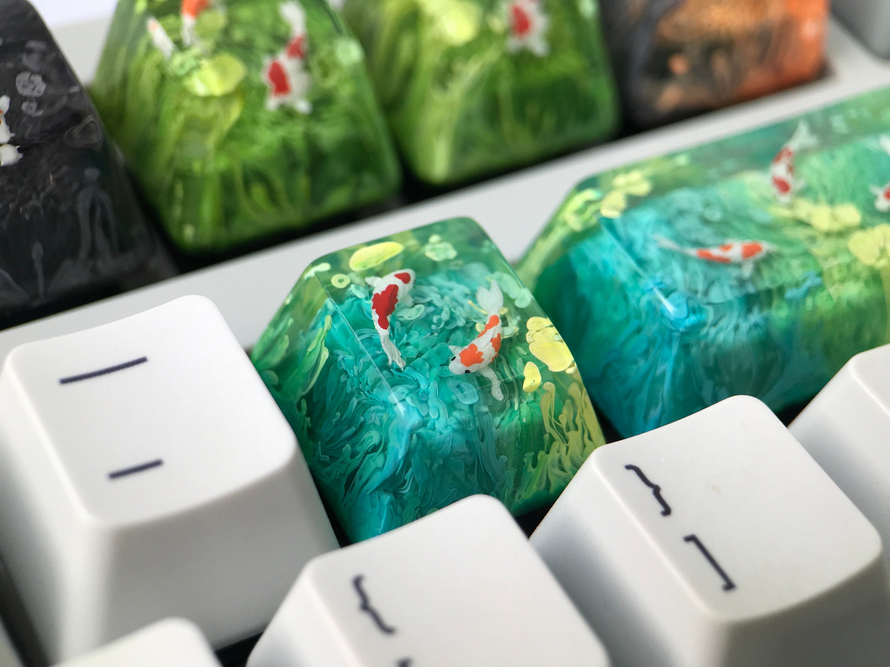 Keycap Koi Fish Artisan Keycap Backspace Keycap Profile - Etsy UK